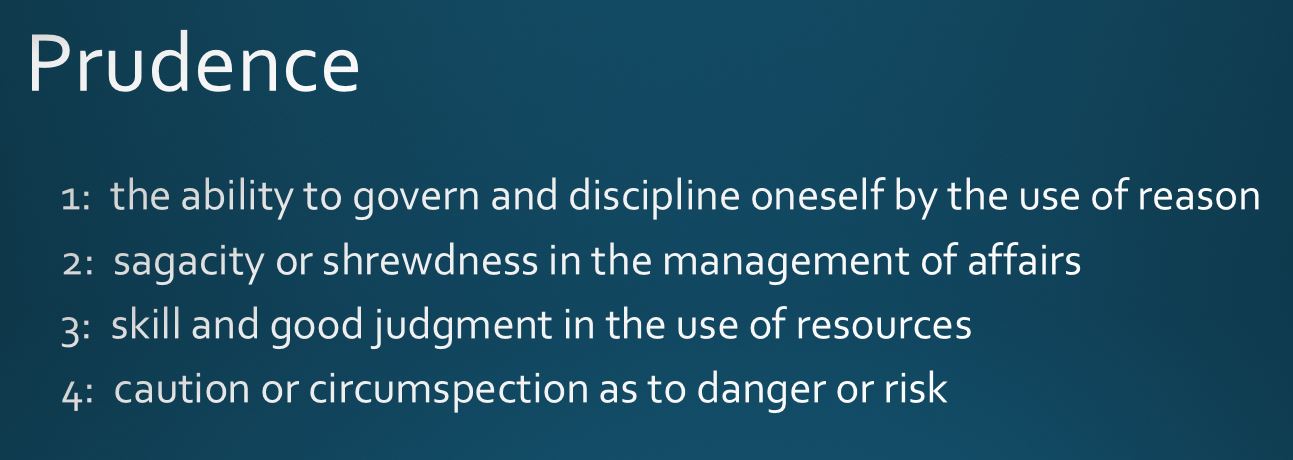 Politics and the virtue of prudence – GCI Update