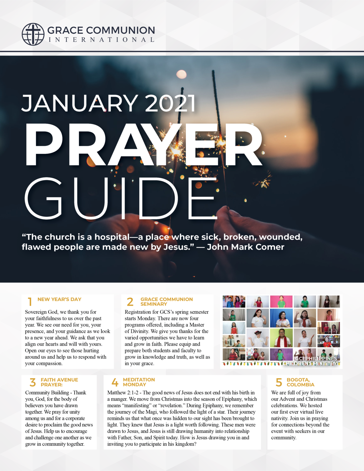 Prayer Guide: January 2021 – GCI Update