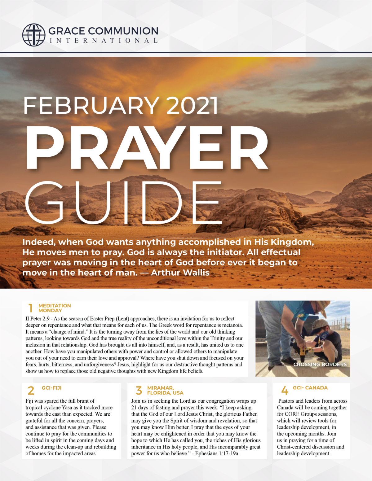 February Prayer Guide – GCI Update