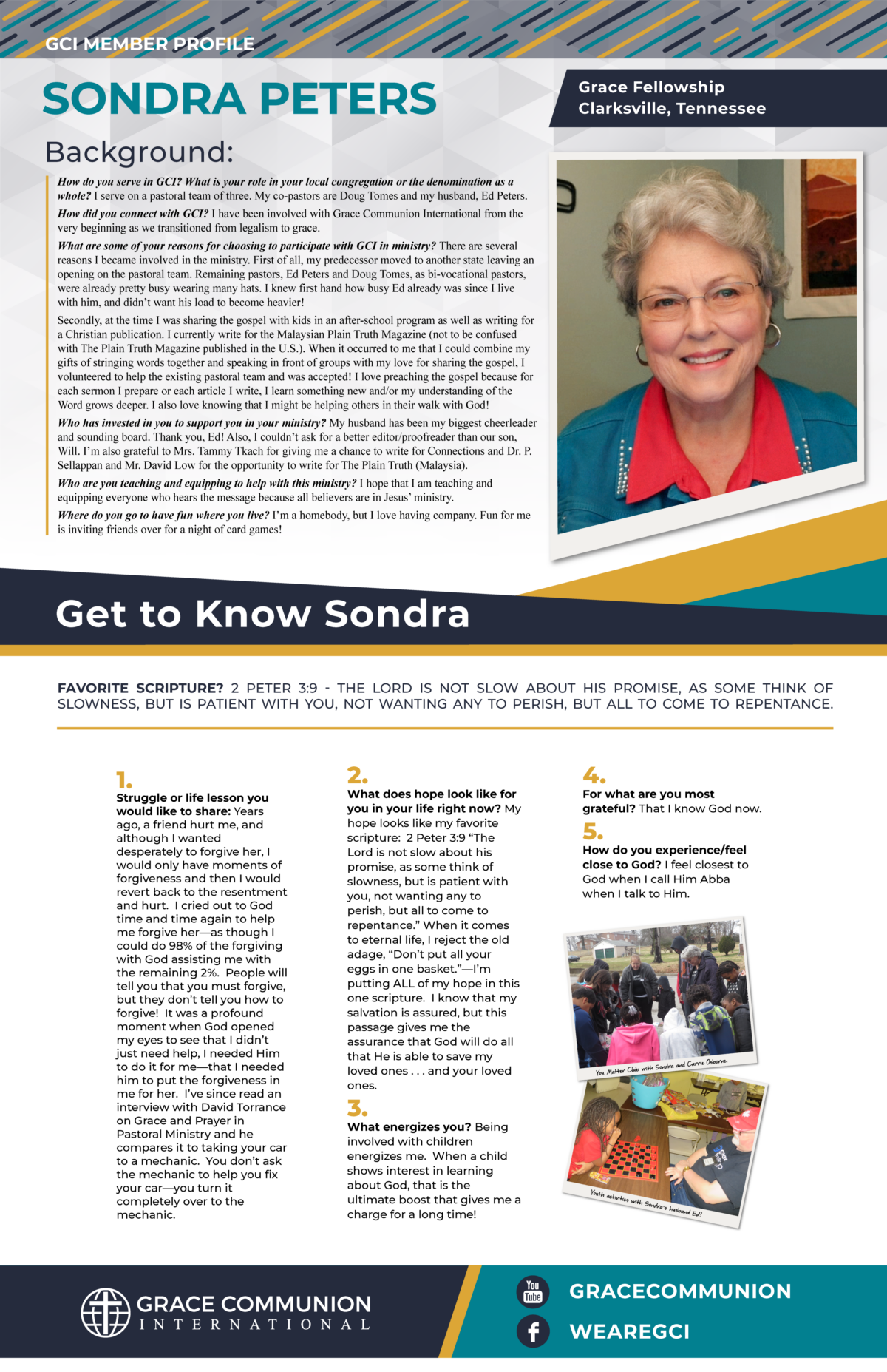 Meet Sondra Peters – GCI Update