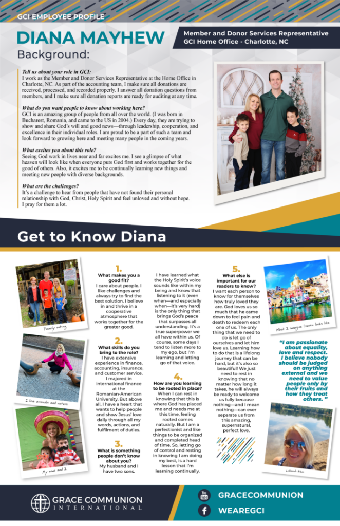 Meet Diana Mayhew – GCI Update