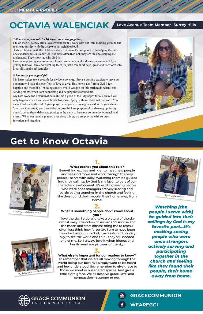 Meet Octavia Walenciak – GCI Update