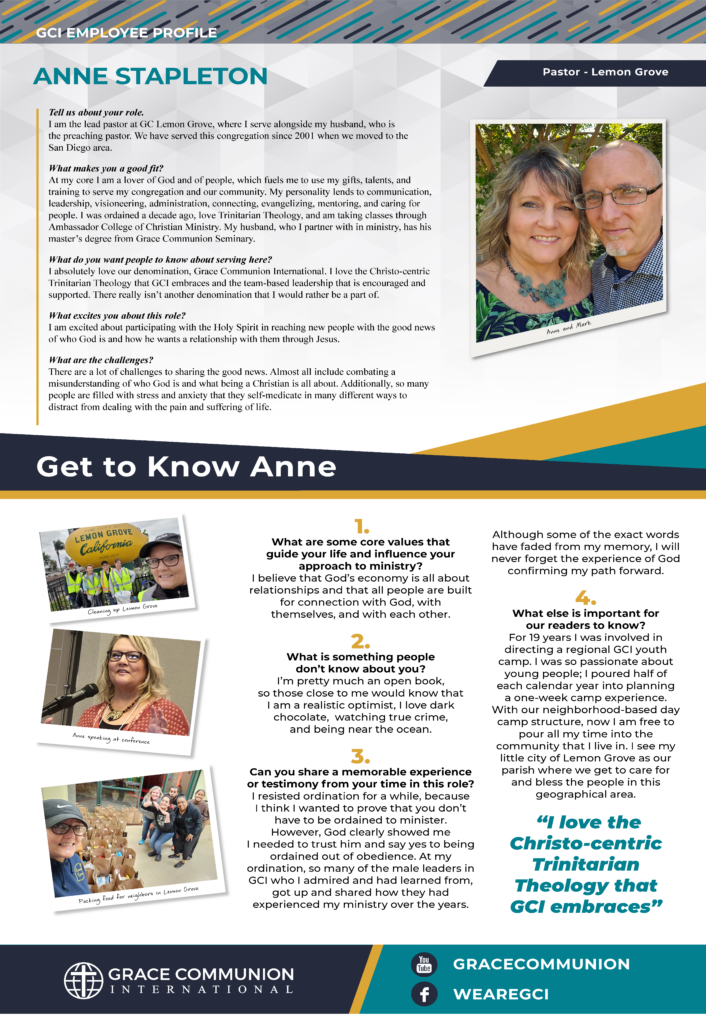 Meet Anne Stapleton – GCI Update